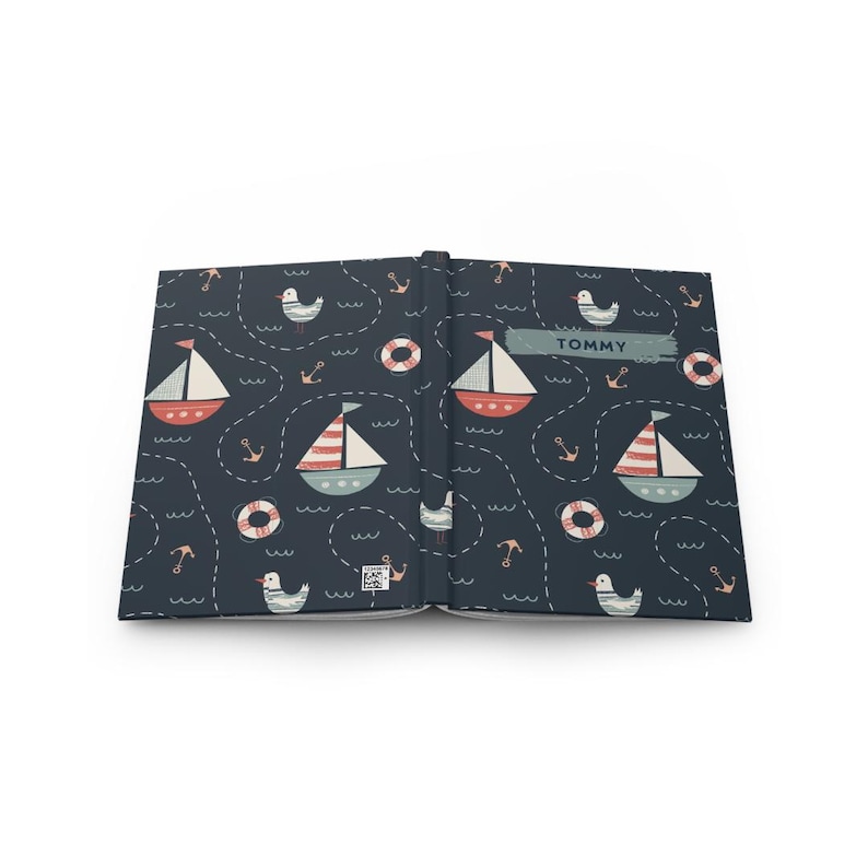 Personalized Sailing Journal Notebook, Sailboat Gifts, Cute Sailboats ...