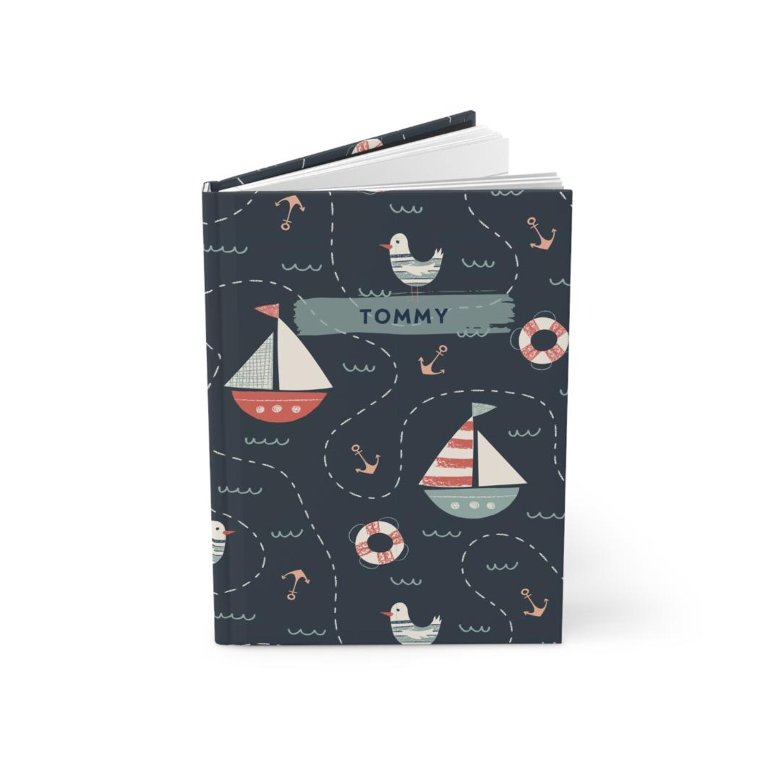 Personalized Sailing Journal Notebook, Sailboat Gifts, Cute Sailboats ...