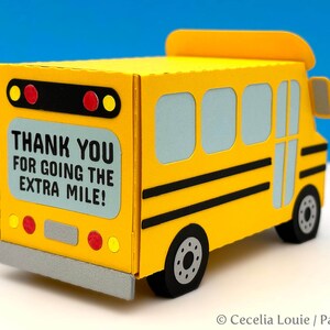 School Bus Gift Card Holder Box for Teacher Appreciation, Back-to ...