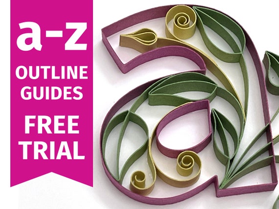 Quilling Letters Of Alphabet