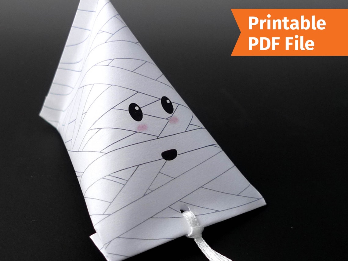 Printable Halloween Gift Box - DIY PDF Patterns for Witch, Mummy, Candy ...