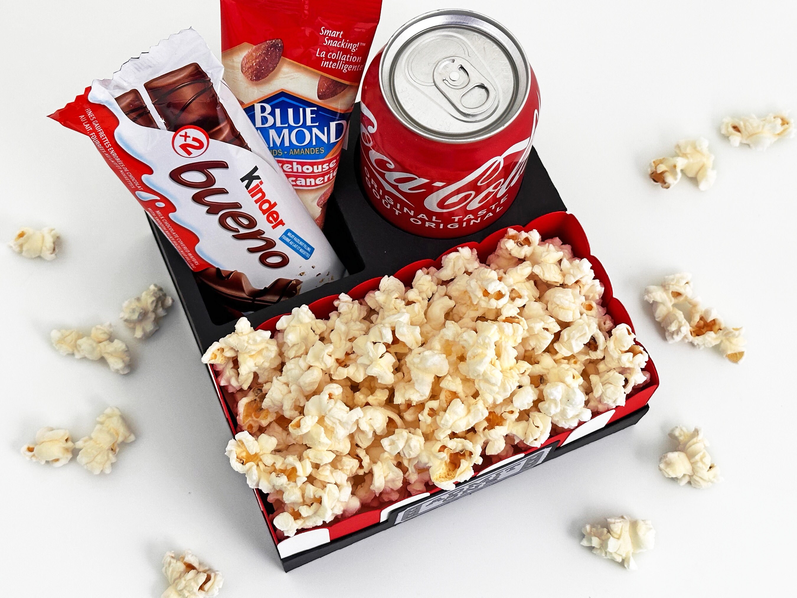 Movie Night Snack Box for Popcorn, Pop, Candy, Perfect for Birthday ...