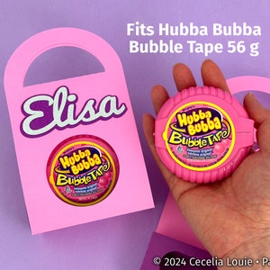 Hubba Bubba Bubble Gum Party Favour Gift Box - 3D SVG for Birthday ...