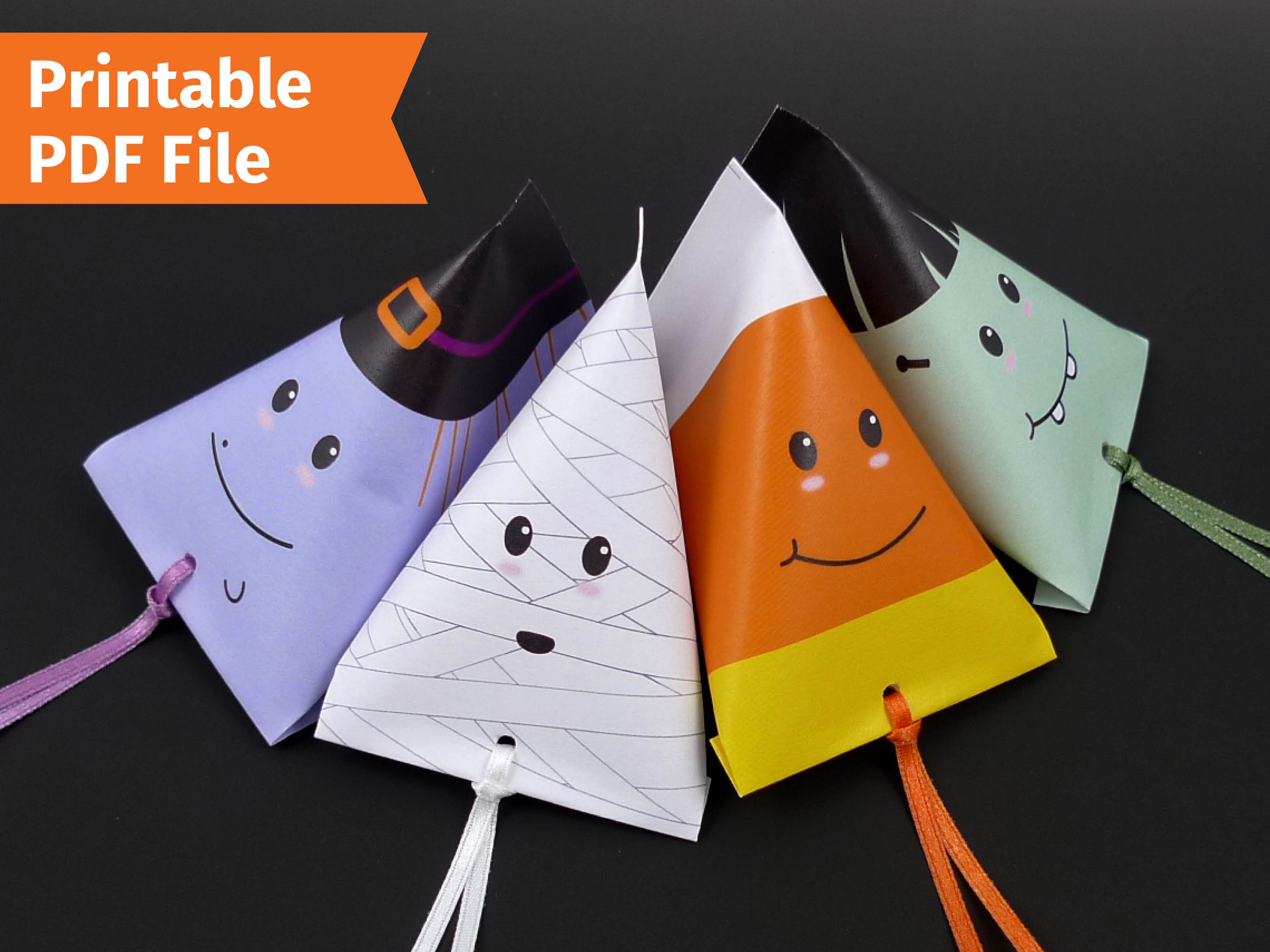 Printable Halloween Gift Box DIY PDF Patterns for Witch - Etsy UK