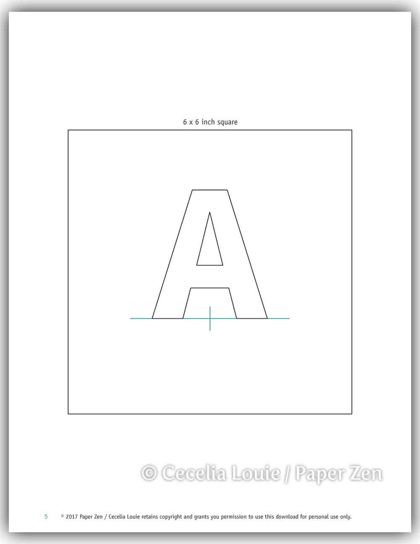 Quilling Uppercase Letters – Pattern Guides to Outline A-Z ...