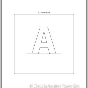 Quilling Uppercase Letters – Pattern Guides to Outline A-Z ...