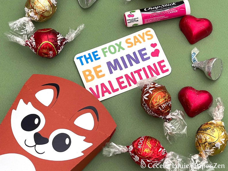 Fox Gift Box SVG Gift Card Holder Party Favor or Advent - Etsy