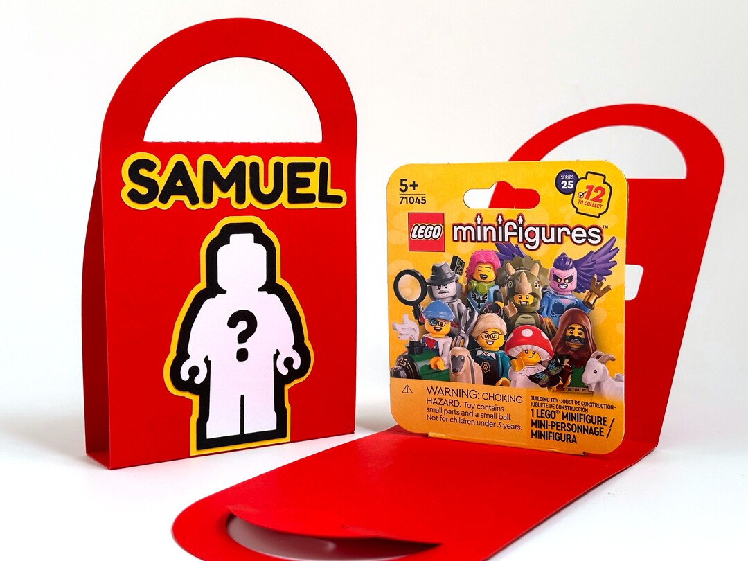 Minifigure Building Brick Toy - Template for Birthday Party Favor Gift ...