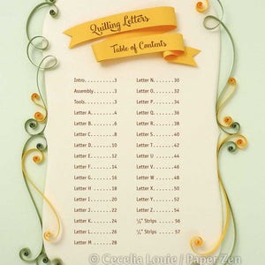 Quilling Uppercase Letters – Pattern Guides to Outline A-Z ...