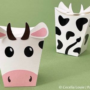 Cow Gift Box - SVG Cricut - Gift Card Holder, Party Favor - DIGITAL ...
