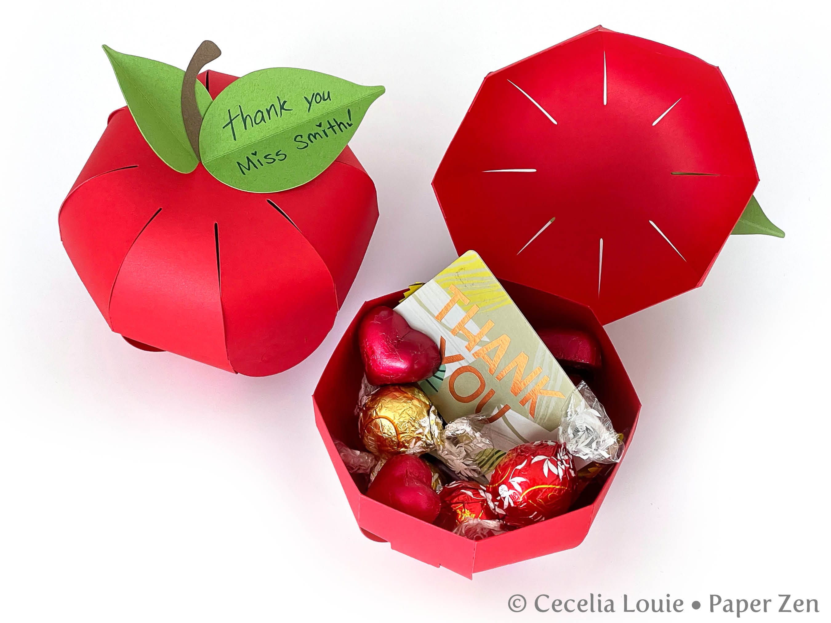 Apple Box SVG for Teacher Appreciation Gift Favor or Back to - Etsy ...