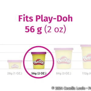 Play-doh 2 Oz Box Template With Handle for Birthday Party Favour Gift ...