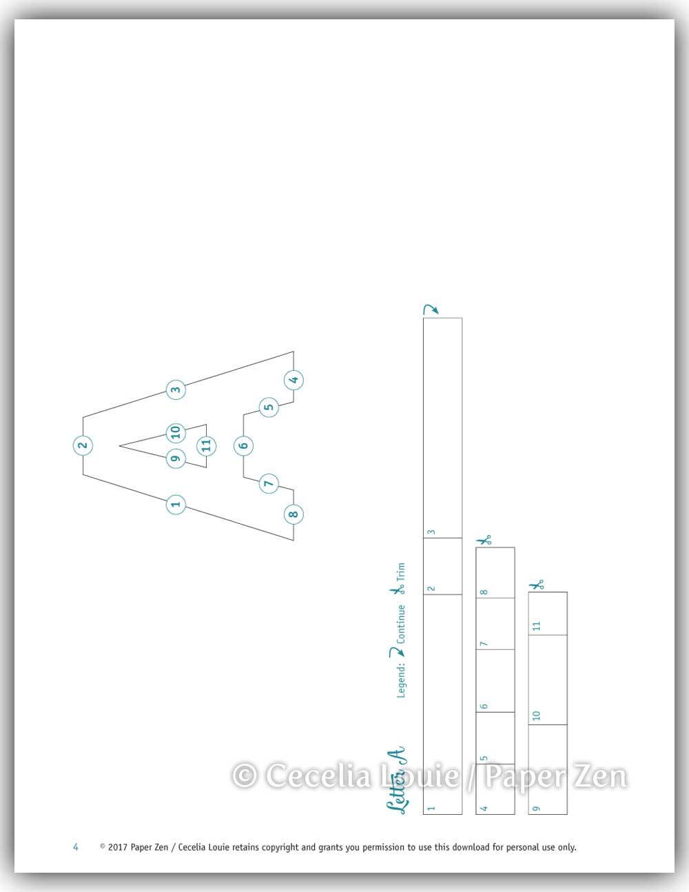 Quilling Uppercase Letters Pattern Guides to Outline A-Z - Etsy Canada