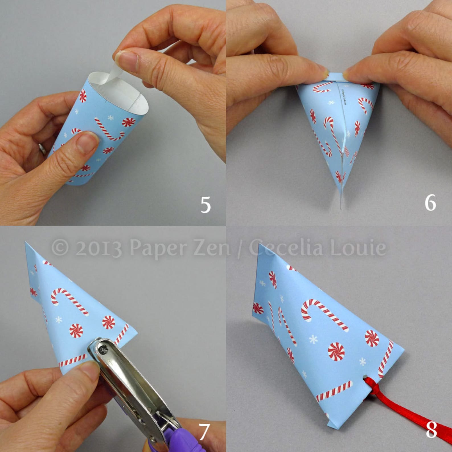 Printable Christmas Party Gift Favors - DIY PDF Patterns for Santa, Elf ...