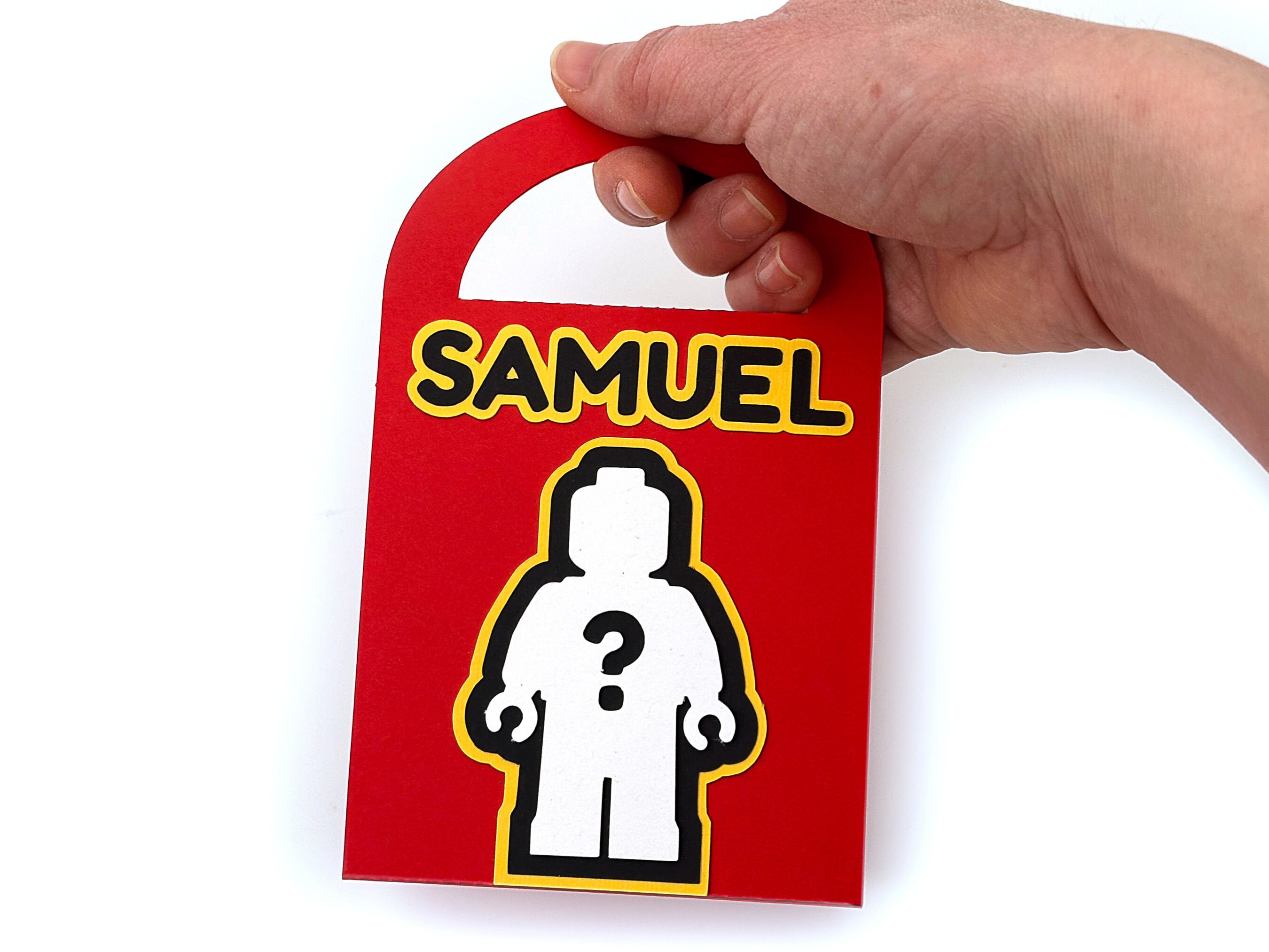 Minifigure Building Brick Toy - Template for Birthday Party Favor Gift ...