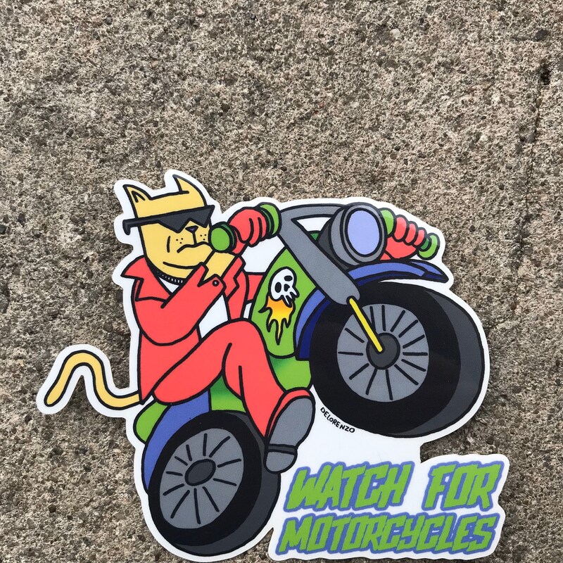 Motorcycle Sticker - Etsy