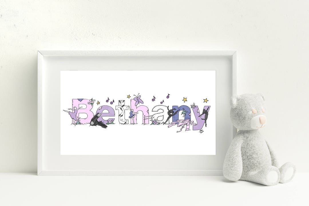 Dance Hand-drawn Wall Art Baby's Room Baby Boy Girl Children's Kid's ...
