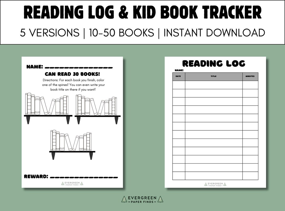 Kids Coloring Reading Log | Reading Log | Book Tracker | Book Tracker ...
