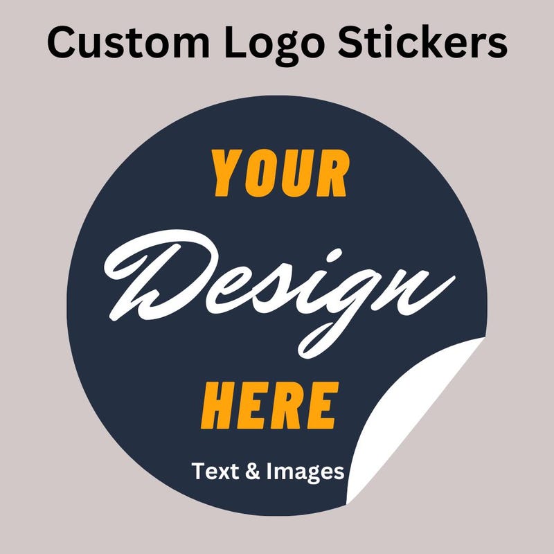 Custom Logo Stickers - Etsy