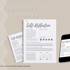 Self-reflection Printable Tool Self Reflection Worksheet Daily ...
