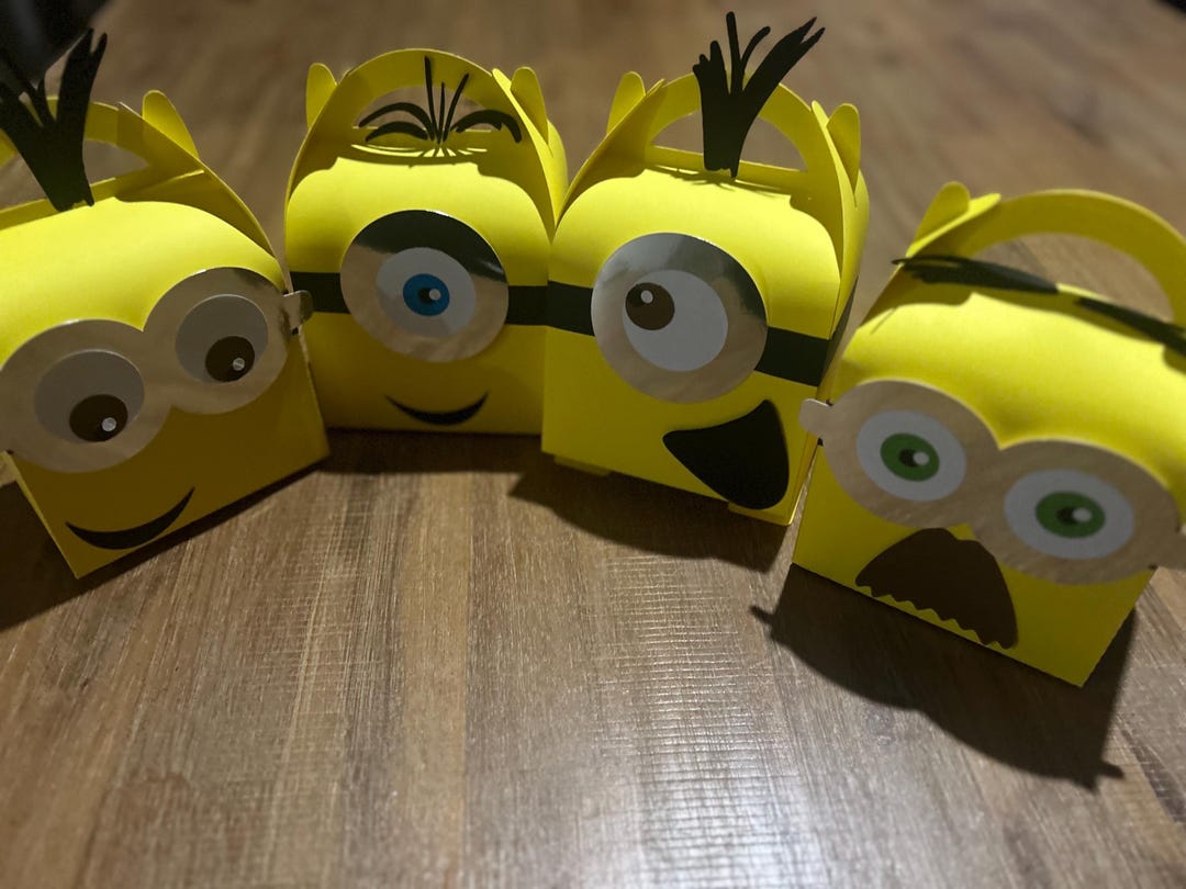 Minion Inspired Gift Boxes, Gift Favours for Birthday, Kid Gift Favours ...