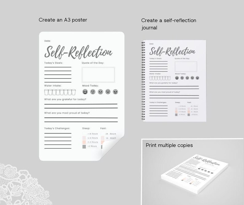 Self-reflection Printable Tool Self Reflection Worksheet Daily ...