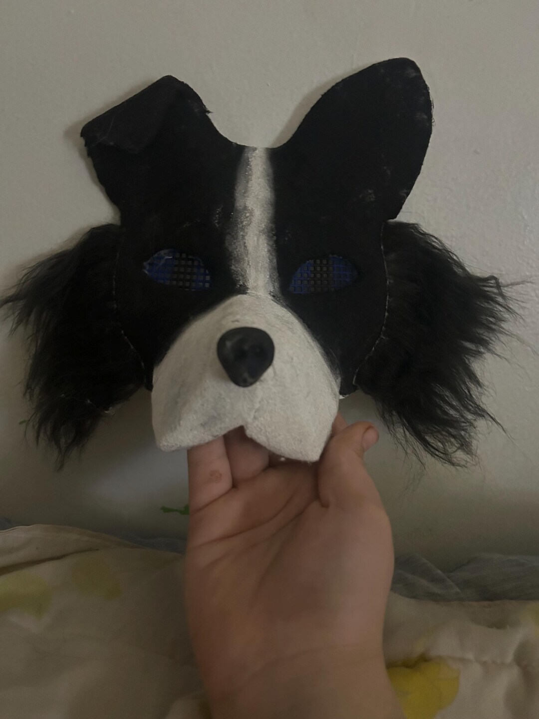 Handmade Traditional Therian Border Collie Mask - Etsy