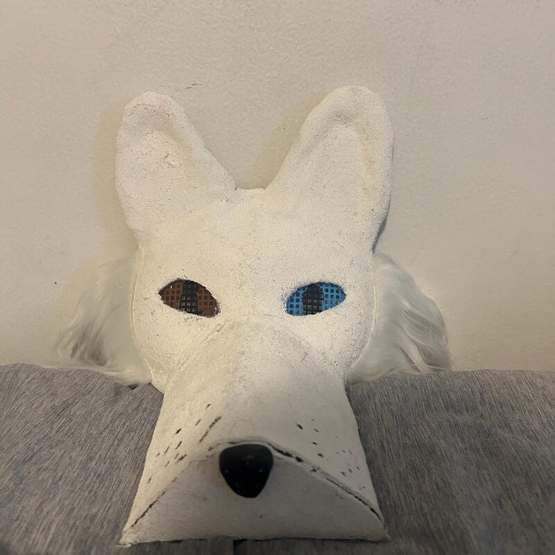 Arctic Fox Therian Mask - Etsy