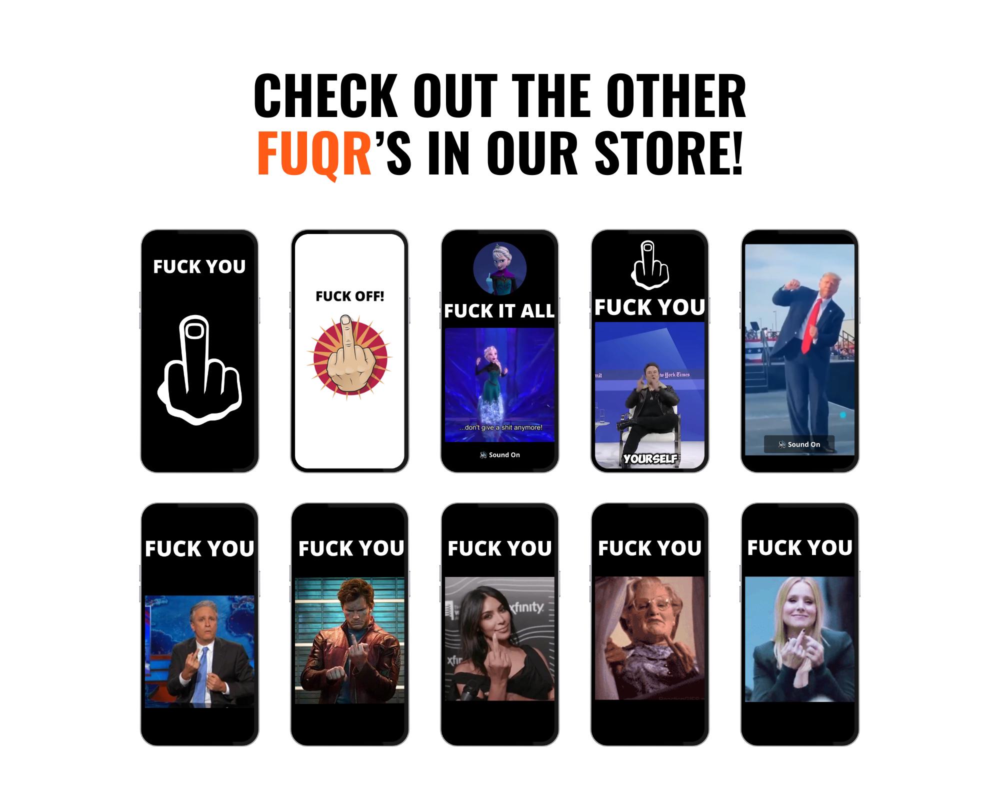 Middle Finger Fuck You QR Code Prank, Funny Svg/png/pdf/jpg (digital ...