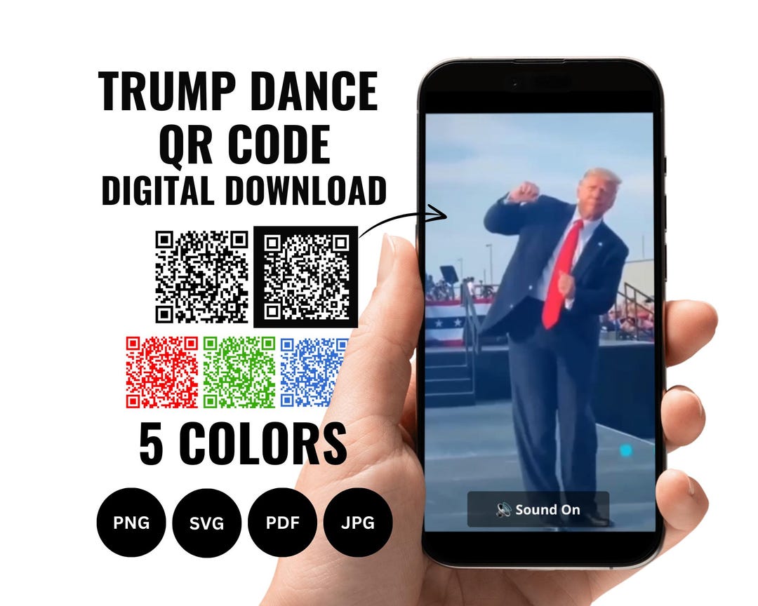 Ultimate Trump Dance QR Code. Funny Inaugration Prank. for Shirts ...