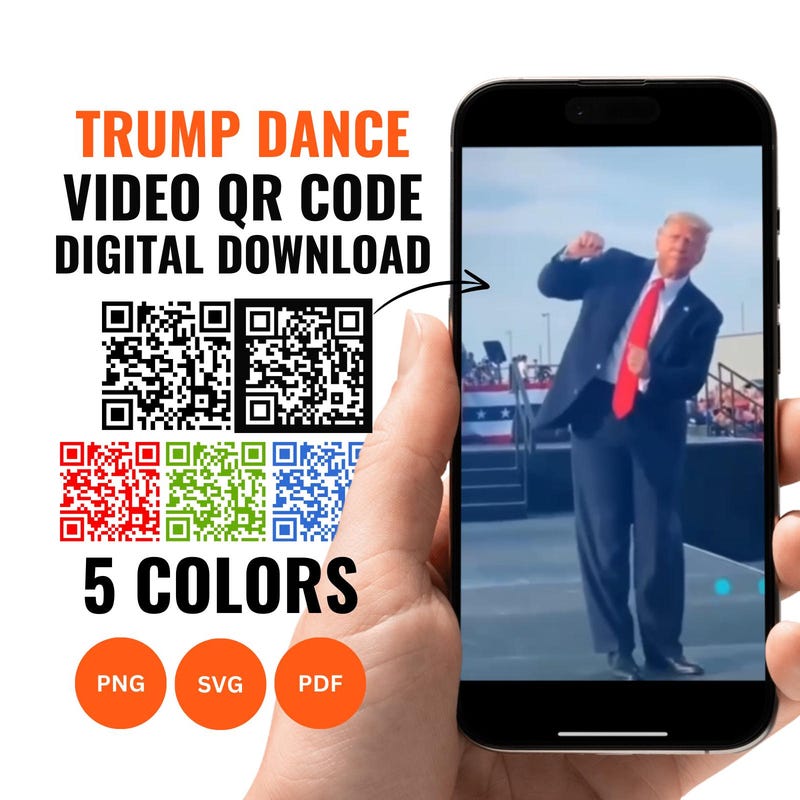 Trump Dance Qr Code - Etsy