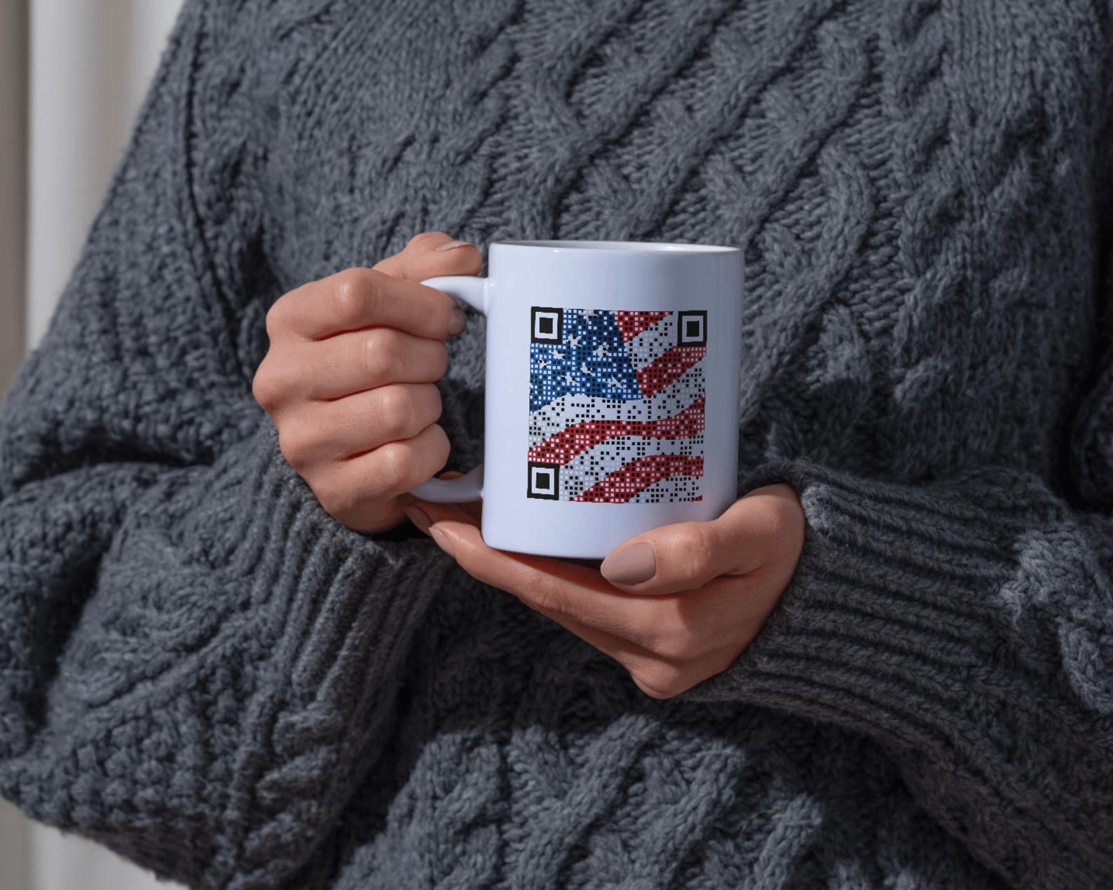 Trump YMCA Dance Video QR Code Flag. Funny Troll Prank. for Shirts ...