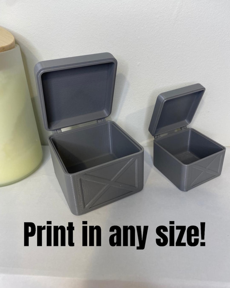 Hinge Storage Box | STL File for 3D Printing | Digital Download - Etsy
