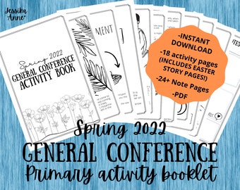 GENERAL CONFERENCE Youth & Adult Activity Packet Instant | Etsy