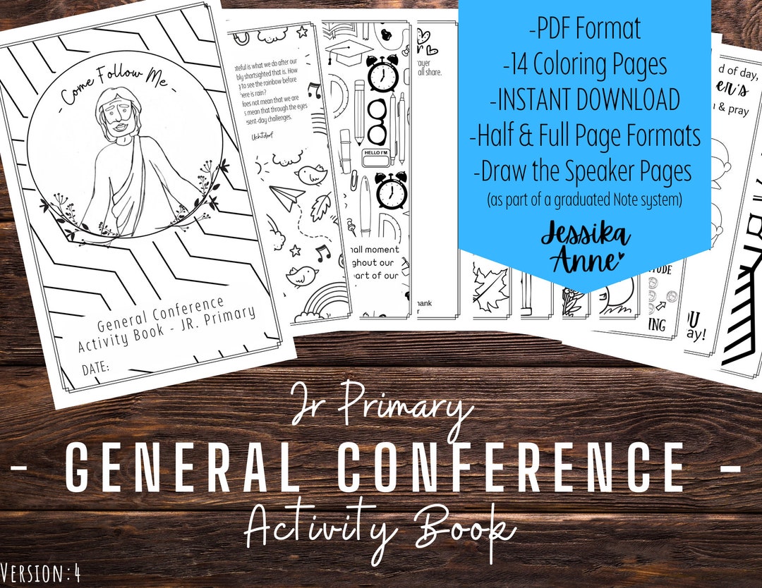 GENERAL CONFERENCE - Jr PRIMARY Activity Packet Version 3 - Instant ...