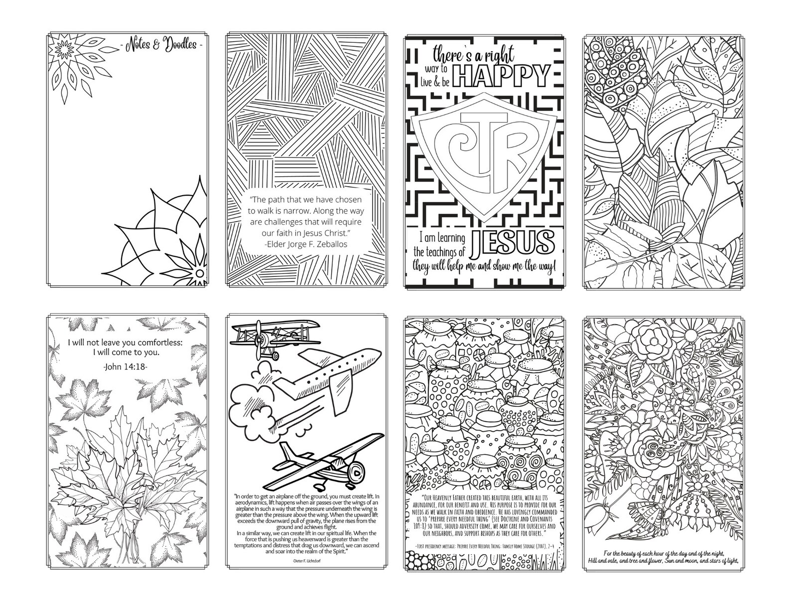 General Conference Activity Packet: Jr, Sr Primary, Youth & Adult (3 ...