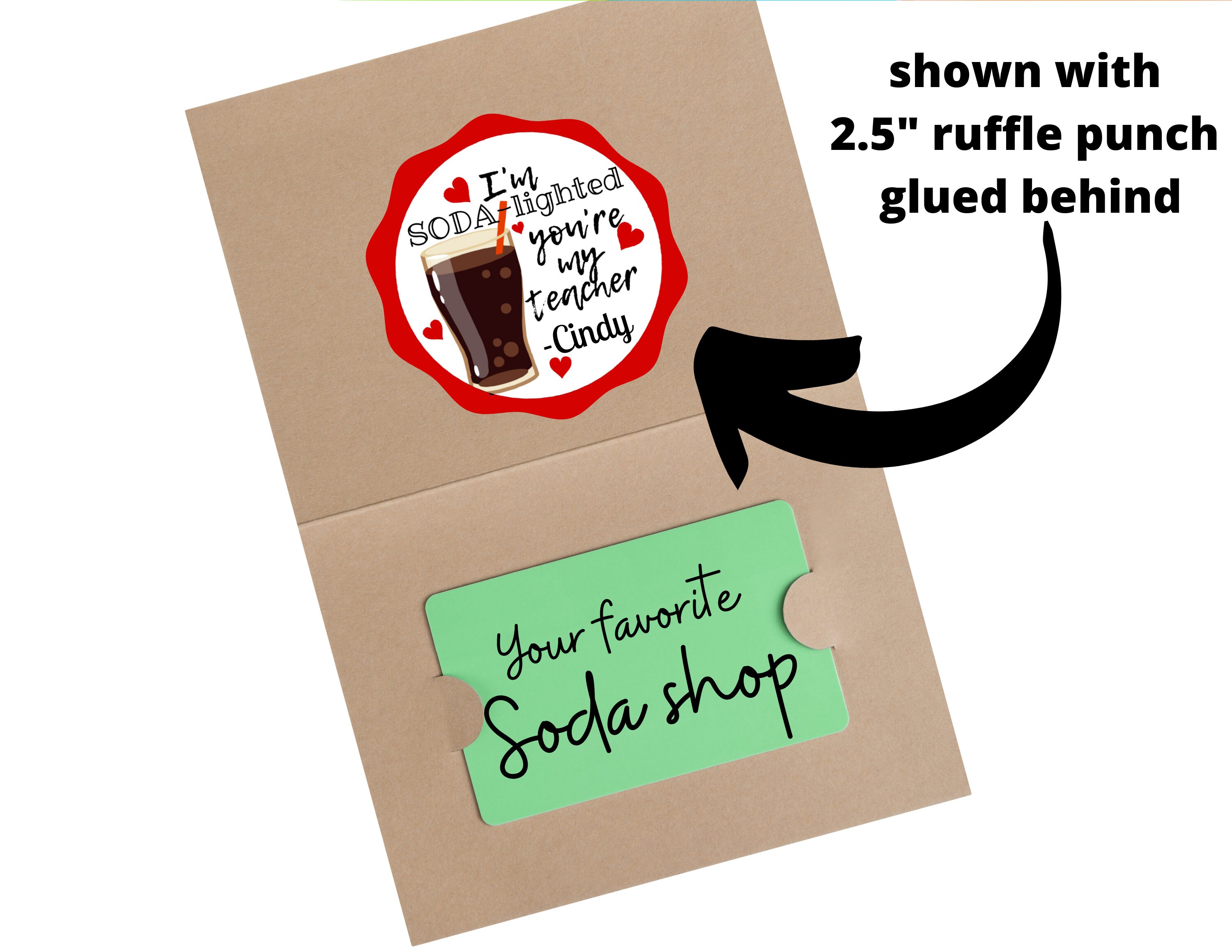 Personalized SODA POP Gift Tags - Digital File - Pdf - TEACHER ...