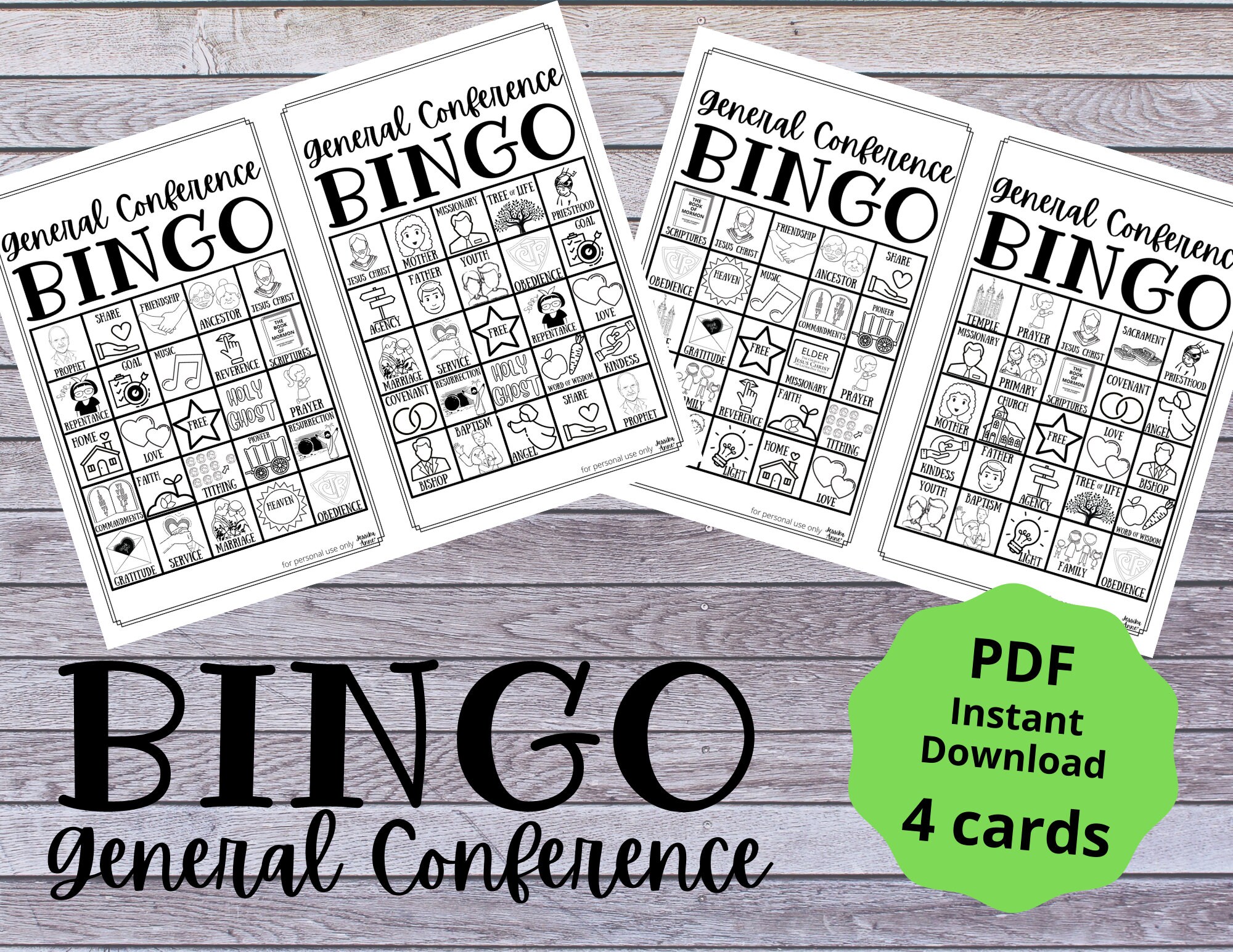 GENERAL CONFERENCE - BINGO - Instant Download - Printable - Etsy