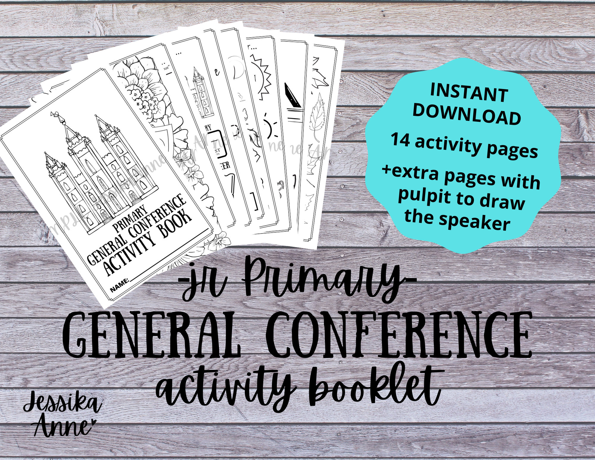 GENERAL CONFERENCE - Jr PRIMARY Activity Packet - Instant Download ...