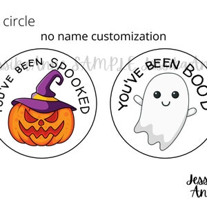 You've Been Booed Stickers: Personalized Halloween Labels (sheet of 20 ...