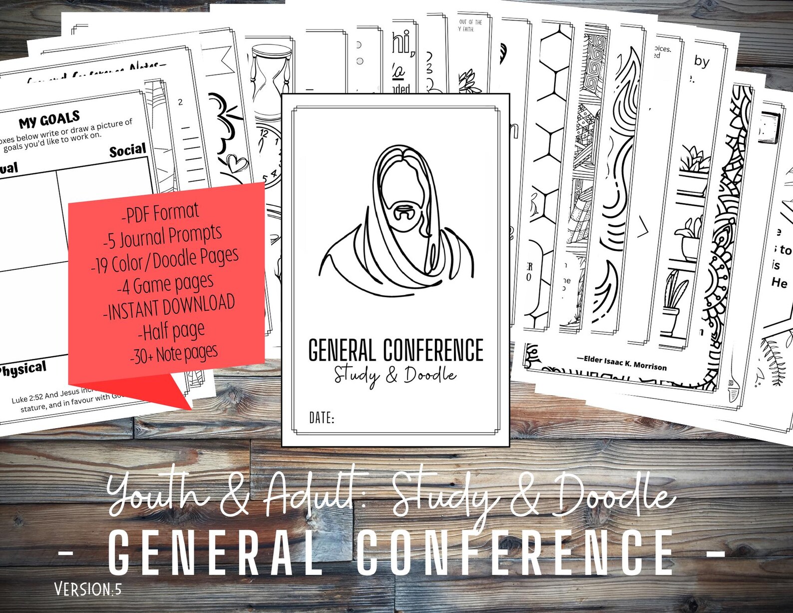 GENERAL CONFERENCE - Adult/youth Activity Packet Version 3 - Instant ...