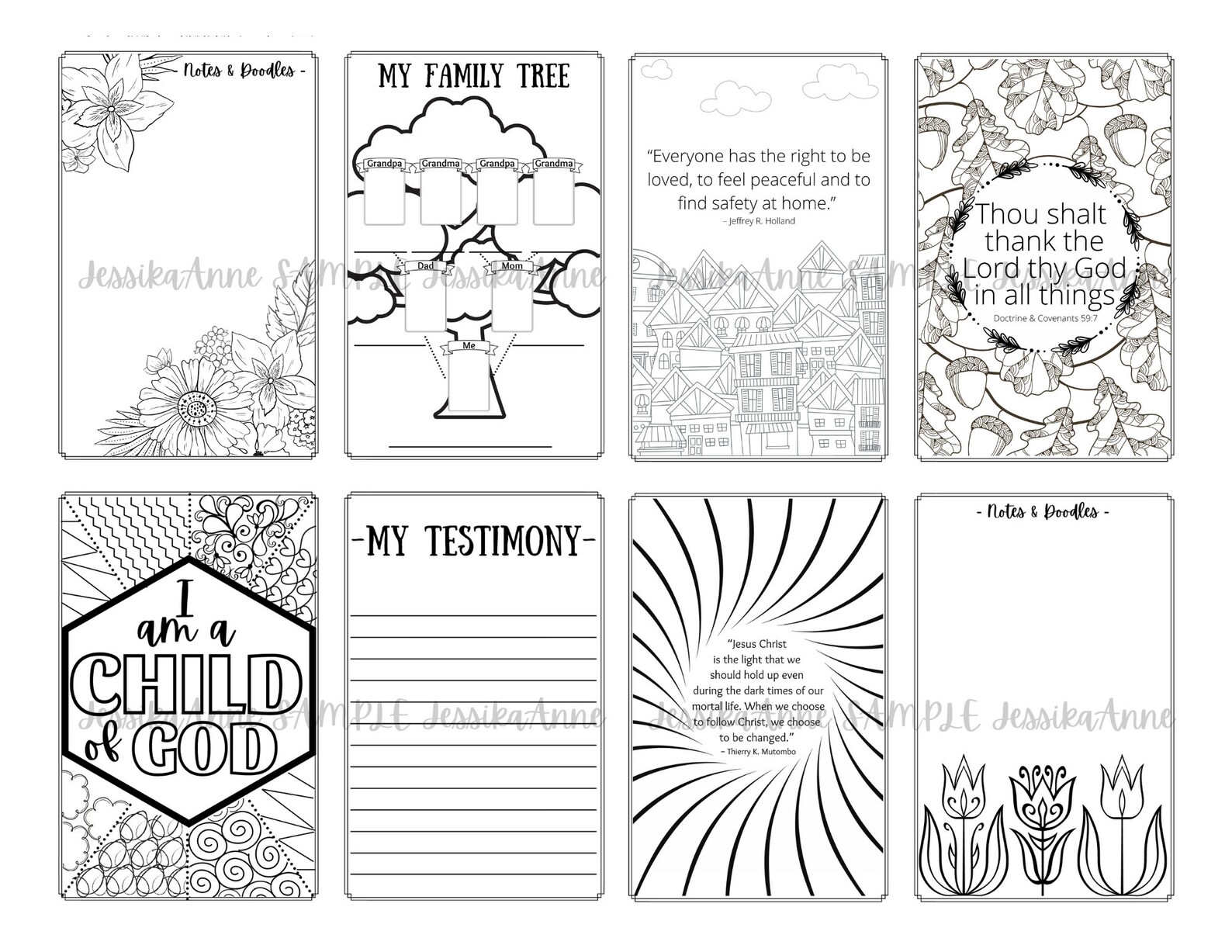 GENERAL CONFERENCE - Youth & Adult Activity Packet - Instant Download ...