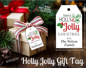 Holly Tags | Etsy