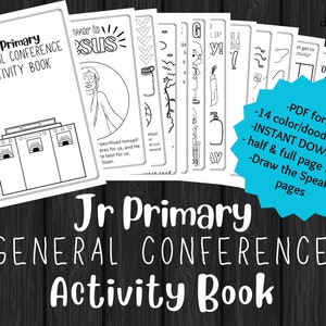GENERAL CONFERENCE Jr PRIMARY Activity Packet Version 3 - Etsy