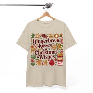 Gingerbread Kisses & Christmas Wishes PNG Festive Clipart Holiday ...