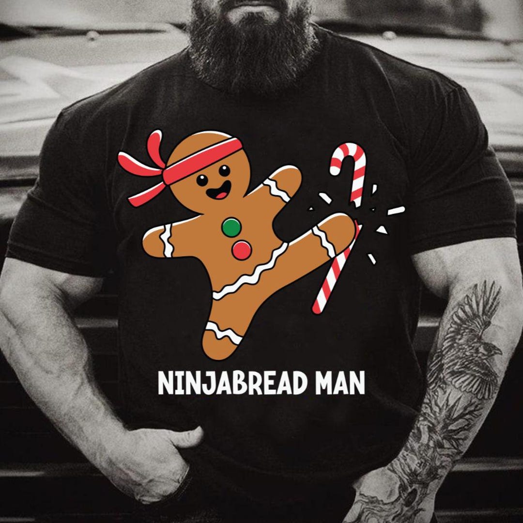 Ninjabread Man PNG, Gingerbread Ninja Christmas Clipart, Fun ...