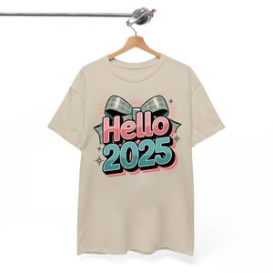 Hello 2025 Plaid Bow PNG Festive New Year Digital Design Perfect for ...
