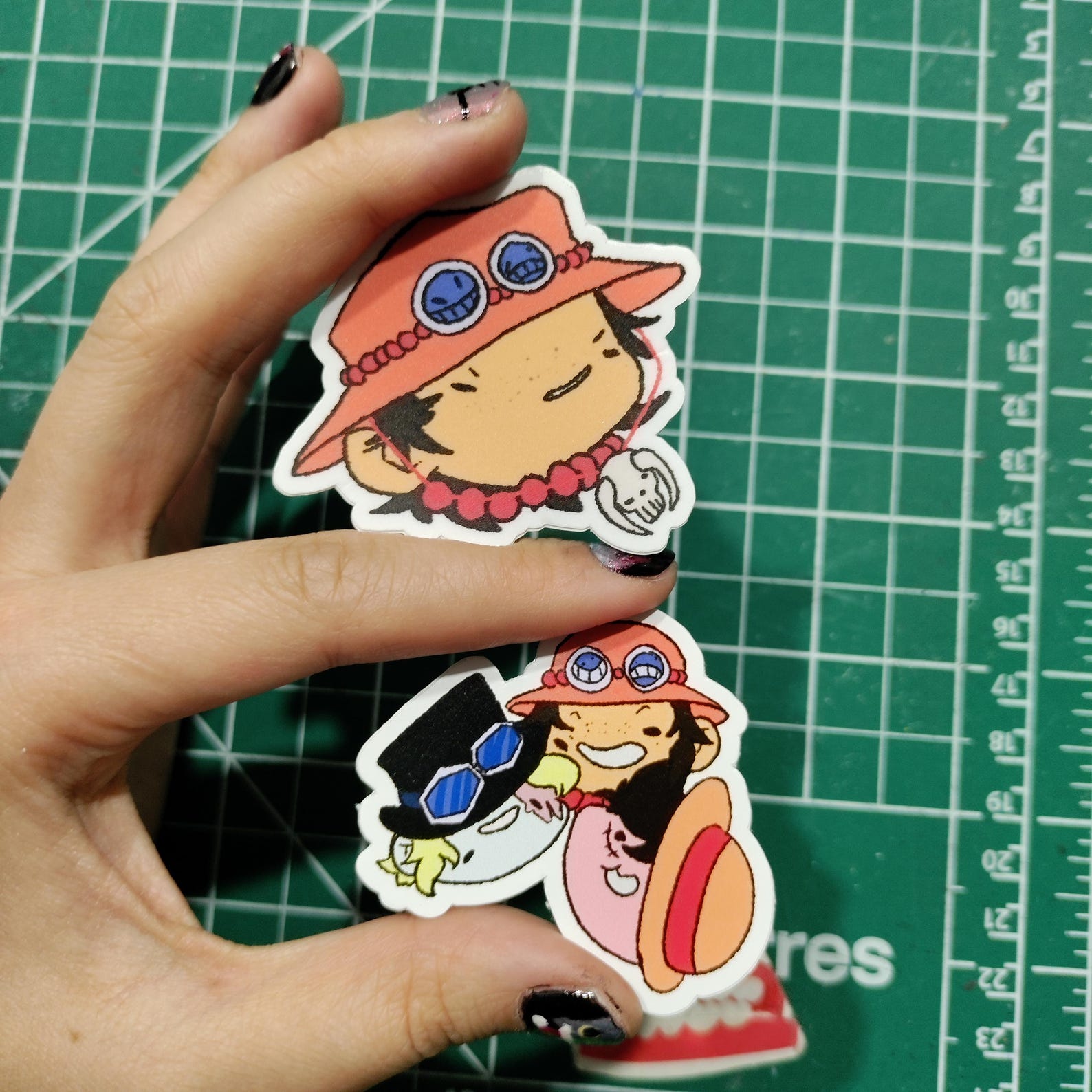 One Piece ACE SABO LUFFY Stickers - Etsy