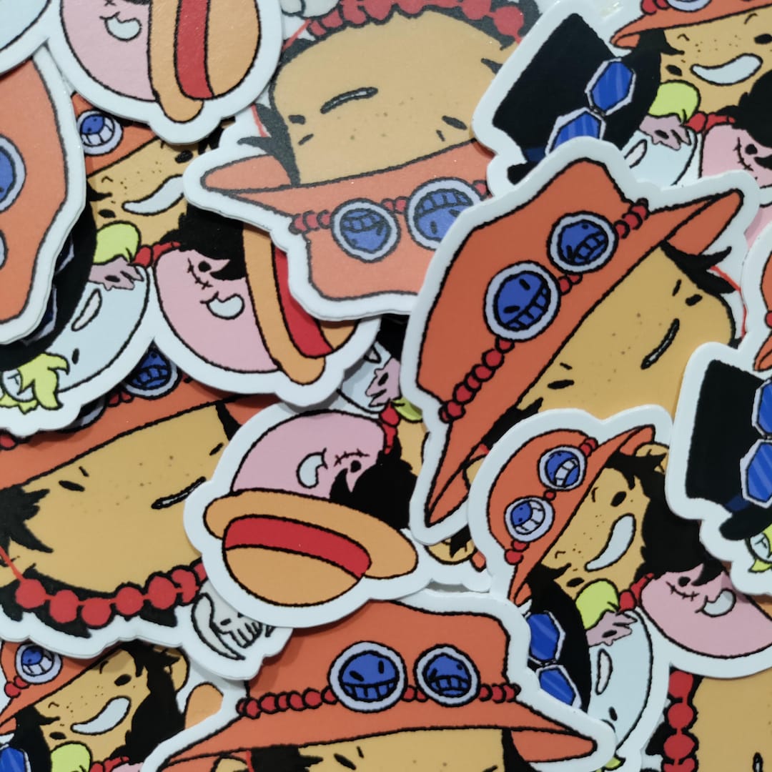 One Piece ACE SABO LUFFY Stickers - Etsy