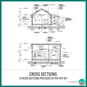 31'x21' Tiny House Plans 1bedroom Cabin W/porch Crawl Space Foundation House Design Plans ...